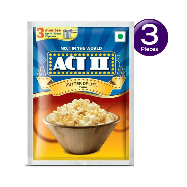 Buy ACT II Instant Butter Delite Popcorn 70 g Combo Online - Price ...