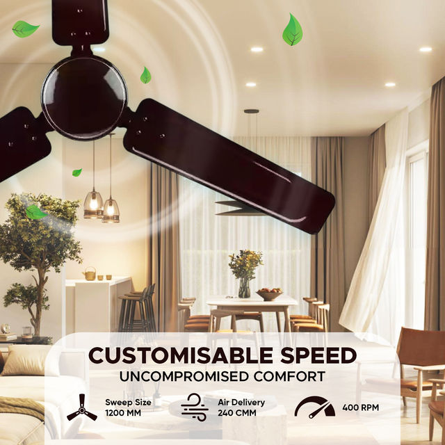 Buy Cadlec Breeza 1200mm Ceiling Fan | BEE Rated | High-Speed Motor ...