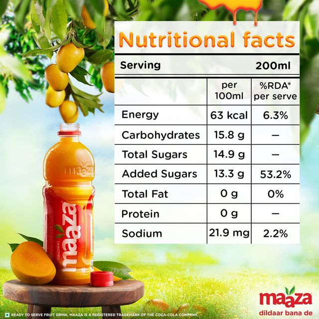 Buy Maaza Mango Fruit Drink Online - Price @ ₹86 | Instant Delivery | Zepto