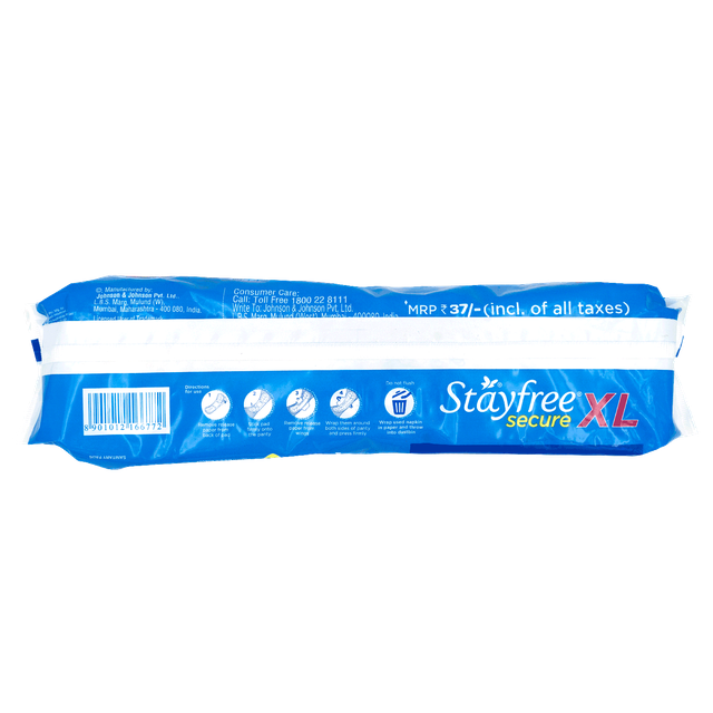 Buy Stayfree Secure Sanitary Pads - XL 6 pc Combo Online - Price @ ₹82 ...