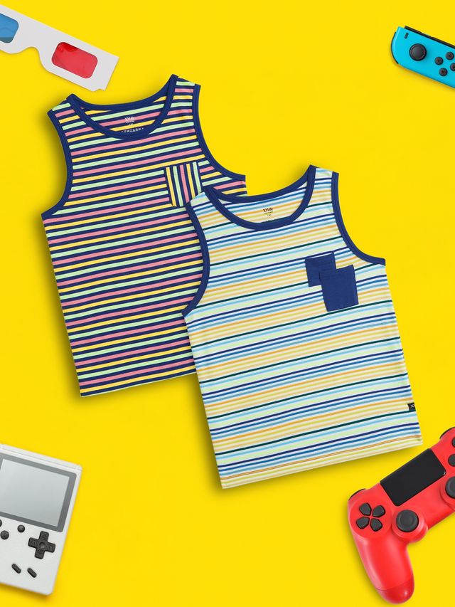 Buy XY Life Kids Outer Vest for Boys, Antimicrobial Finish - Multi ...