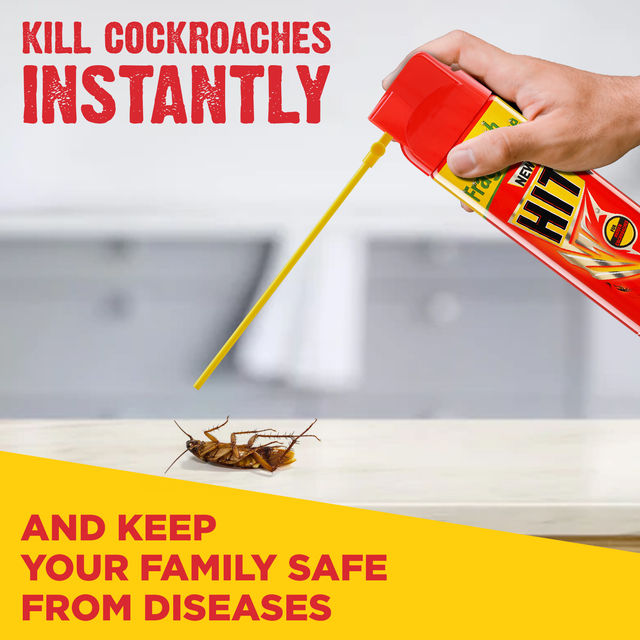 Buy HIT Crawling Insect Killer – Cockroach Killer Spray With Deep-Reach ...