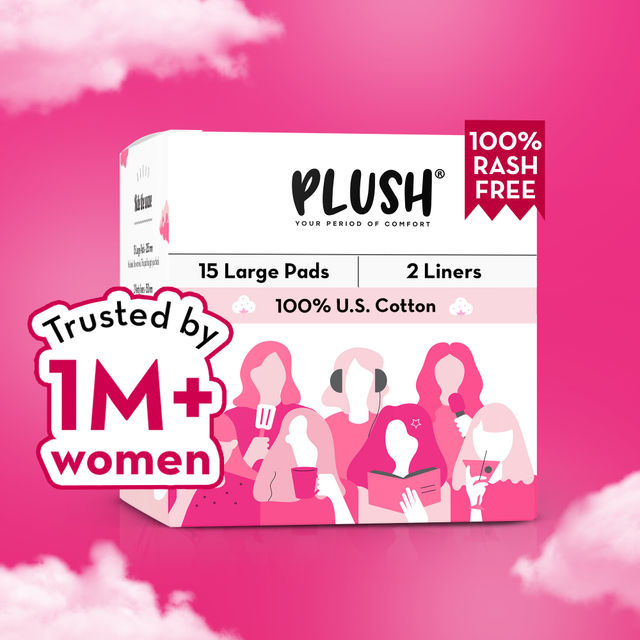 Buy Plush Ultra Thin Sanitary Pads | L Online - Price @ ₹203 | Instant ...