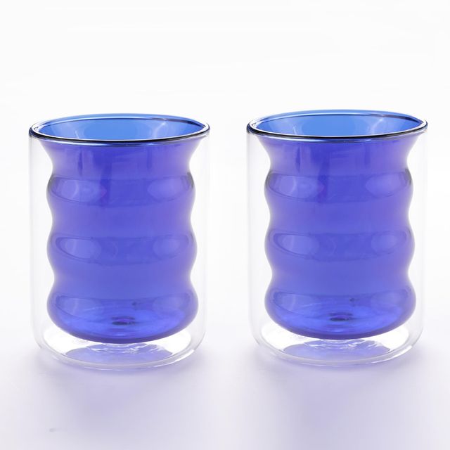 Buy Umai Double Wall Borosilicate Glass Coffee Mug Set Of 2- 200Ml ...