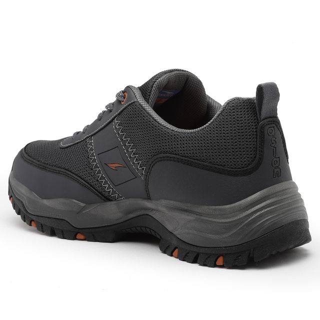 Buy Asian Everest-02 Trekking Shoes For Men Grey Red | UK-8 Online ...
