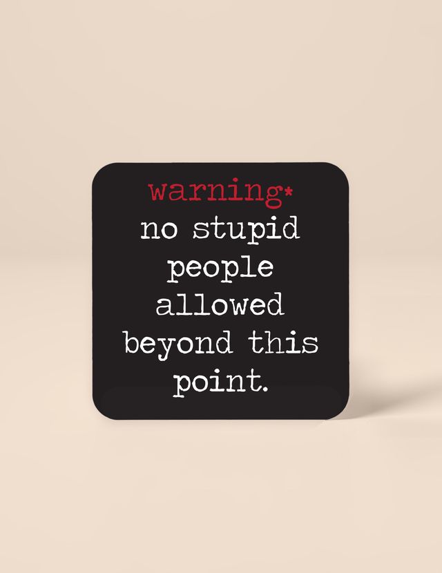 Buy Mad Over Print Warning - Table Decor for Office Desk, Home Online ...