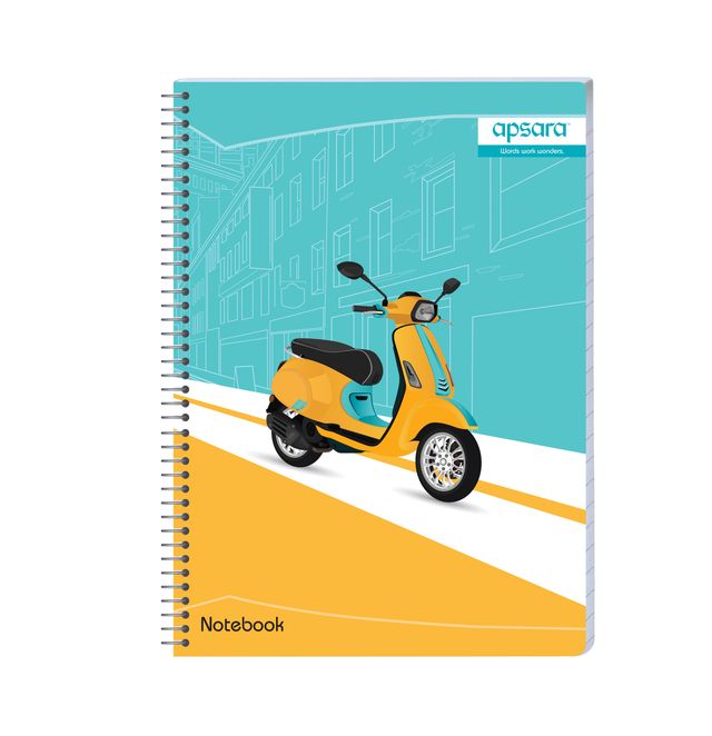 Buy Apsara Spiral Notebook 1Subject 26.7 x 20.3 160Pages Blue Single ...