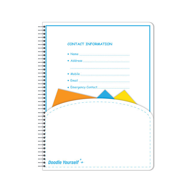 Buy Apsara Spiral Notebook 5 Subject 24 x 18 252Pages Unruled 60gsm ...