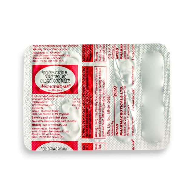 Buy Intagesic MR Tablets Online - Price @ ₹27 | Instant Delivery | Zepto