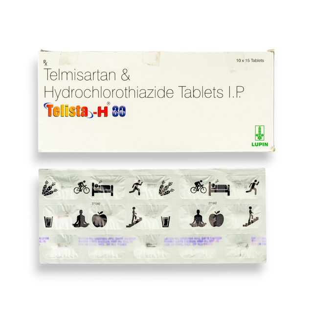 Buy Telista-H 80 Tablets Online - Price @ ₹361 | Instant Delivery | Zepto