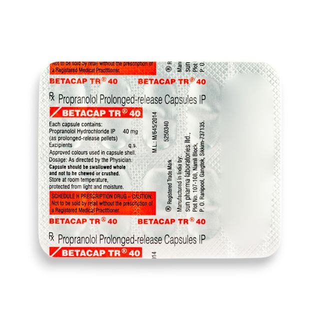 Buy Betacap TR 40 Capsules Online - Price @ ₹36 | Instant Delivery | Zepto