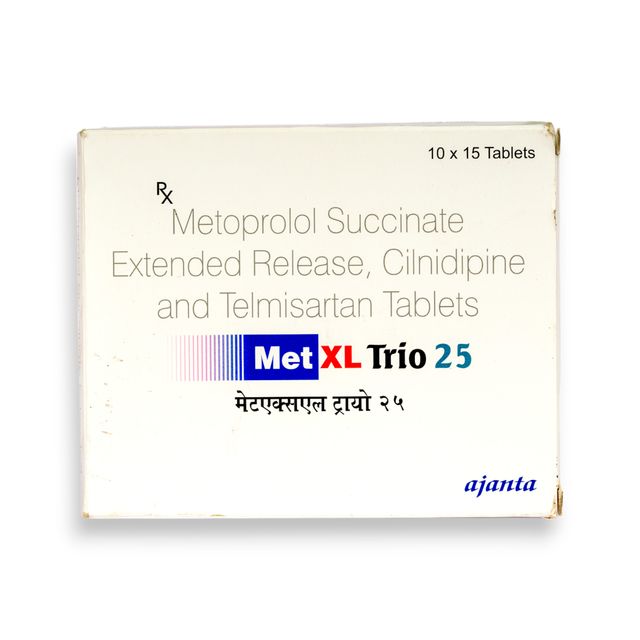 Buy Met XL Trio 25 Tablets ER Online - Price @ ₹182 | Instant Delivery ...