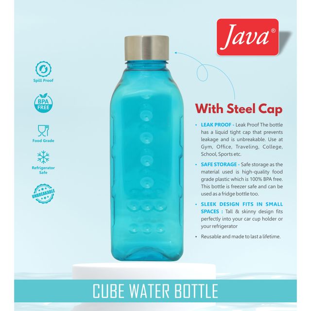 Buy Java Plastic Cube Water Bottle | Assorted - 1 L Online - Price ...