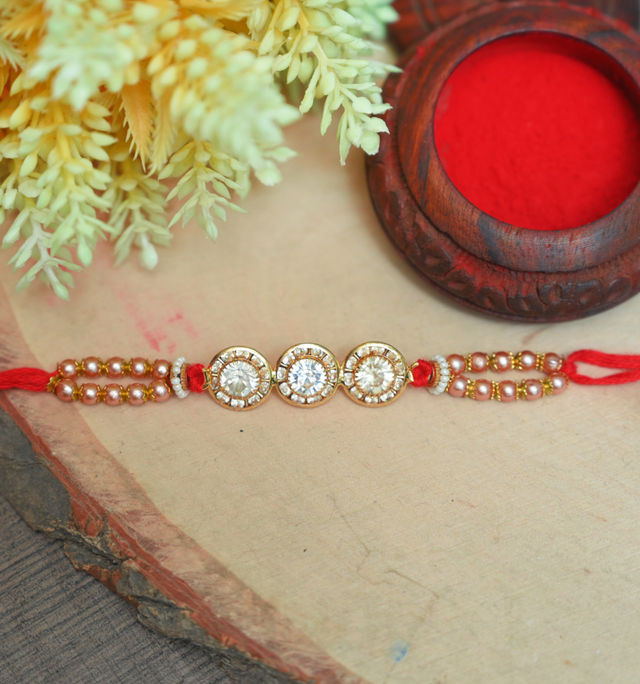 Buy Aurum Kundan Fancy Rakhi with Diamonds - Luxurious Design Online ...
