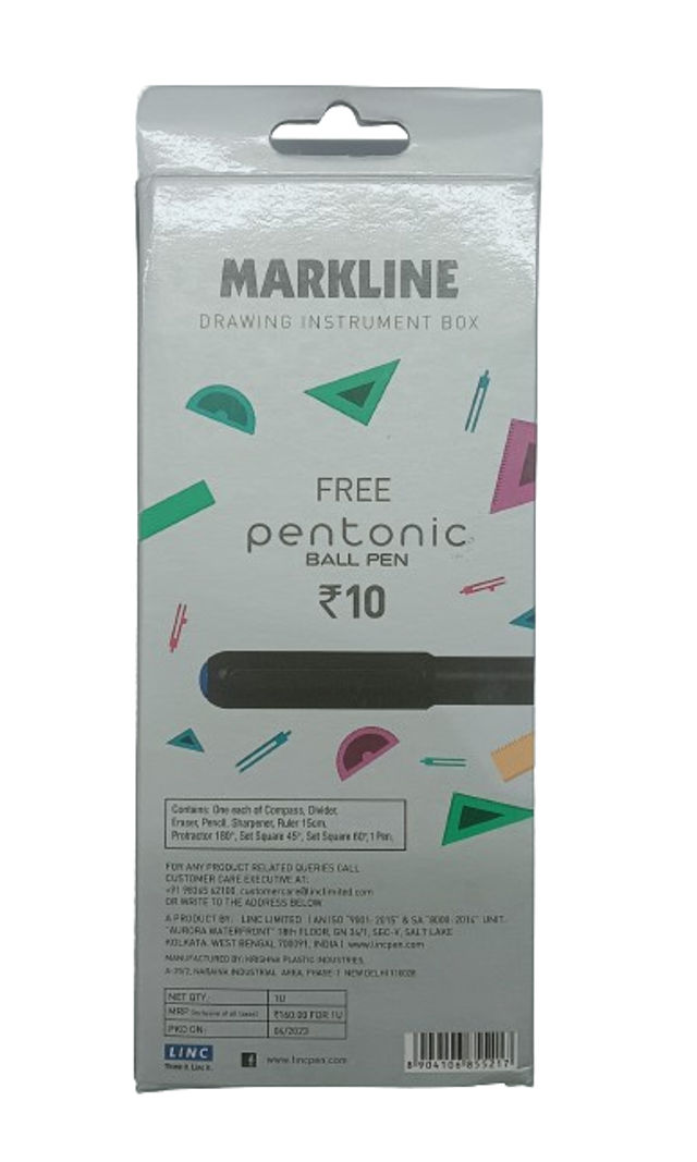 Buy Markline Geometry Box - Comprehensive Geometry Set at ₹160 ...