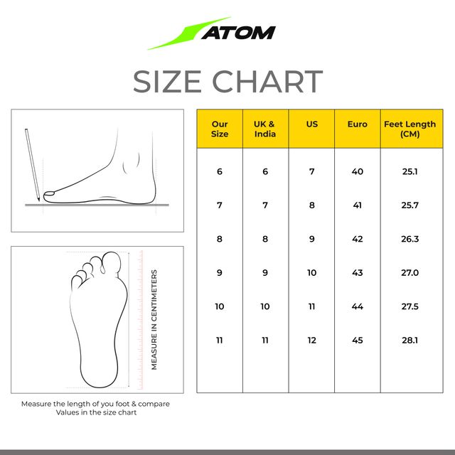 Buy Atom Men's Spring Edge Alpha 2 Black Sneakers | UK 8 Online - Price ...