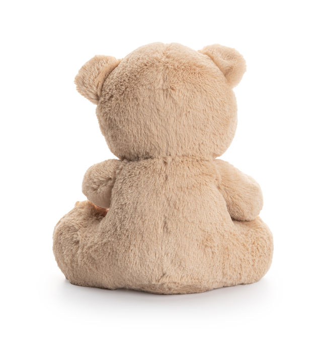 Buy Dimpy Stuff Premium Sitting Teddy Bear With Heart (20 cm) - Beige ...