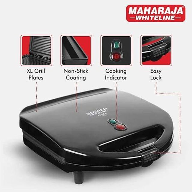 Buy Maharaja Whiteline SM-205 750 W Sandwich Maker - Cooking Indicator ...