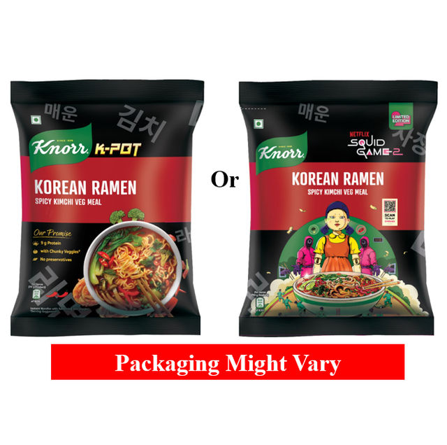 Buy Korean Knorr Korean Ramen Spicy Kimchi Veg Meal at ₹54 | Instant ...