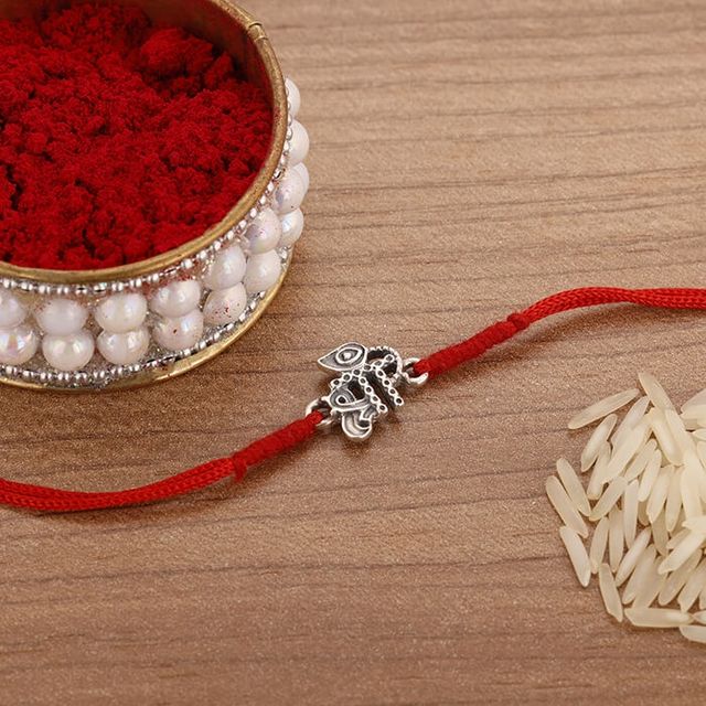 Buy GIVA Silver Precious Rakhi - Elegant Design Online - Price @ ₹680 ...