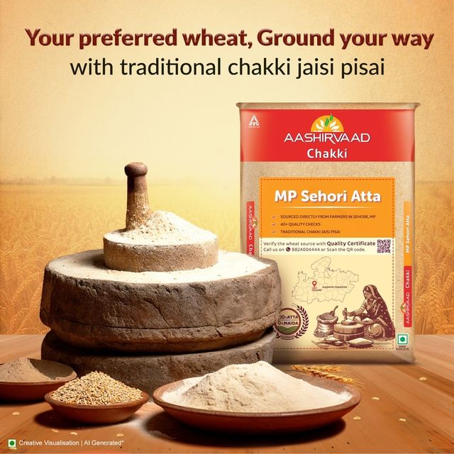 Buy Aashirvaad Chakki MP Sehori Atta | Gahu Lot | Gahu Peeth | Atta ...
