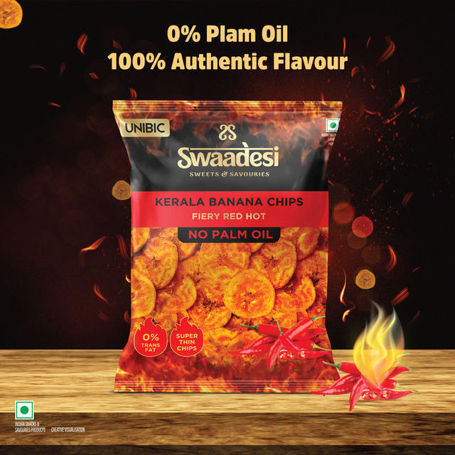 Buy Unibic Swaadesi No Palm Oil Kerala Banana Chips-Fiery Red Hot at ...