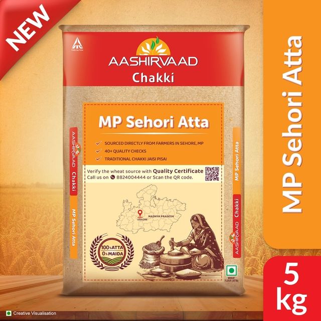 Buy Aashirvaad Chakki MP Sehori Atta | Gahu Lot | Gahu Peeth | Atta ...