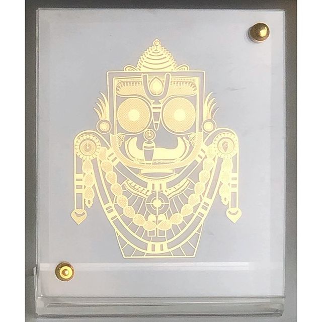 Buy Riderevamp Gold Plated Shri Jagannath Ji Photo Frame Online - Price ...