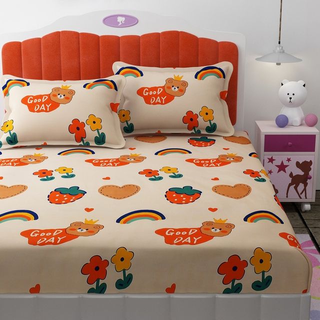 Buy Florida Giggles Kids Bedsheet for Queen Size Bed with Pillow Covers ...
