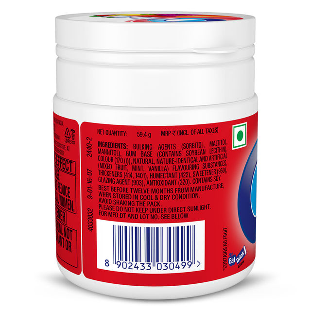 Buy Orbit Sugar-Free Mixed Fruit Chewing Gum Pot Online - Price @ ₹146 ...