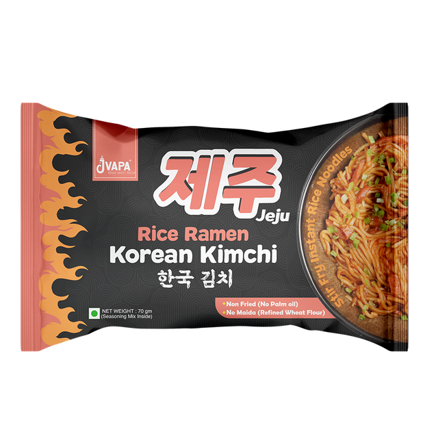 Buy Jvapa Jeju Rice Ramen - Super Spicy Korean Kimchi | Naturally ...