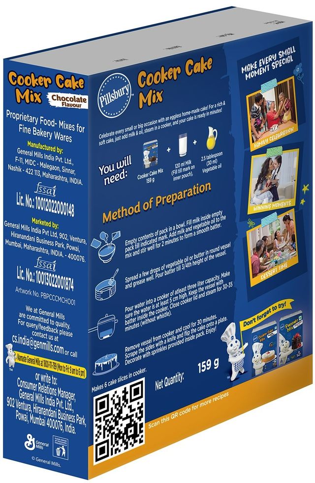 Buy Pillsbury Cooker Cake Mix - Choco Online - Price @ ₹131 | Instant ...