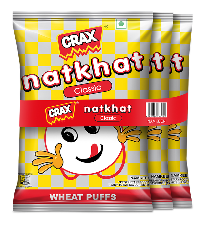 Buy Crax Natkhat Classic Wheat Puff Snacks Online - Price @ ₹74 ...