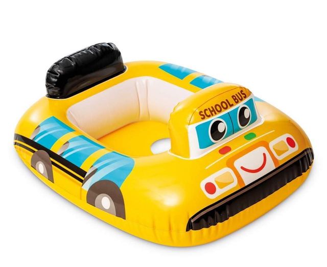 Buy Toyshine Inflatable School Bus Theme Swimming Float Tube (Green, 1 ...