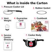 Buy Hawkins 5 Litre Contura Black Pressure Cooker Hard Anodised Inner ...