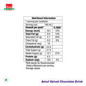Buy Amul Velvett Choc Drink Online - Price @ ₹49 | Instant Delivery | Zepto