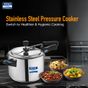 Buy Kent Stainless Steel 5 Litre Pressure Cooker With Ss Inner Lid ...