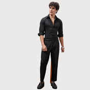 Buy HIGHLANDER Men's Fancy Yarn Dobby Textured Day Slim Fit Occasion ...