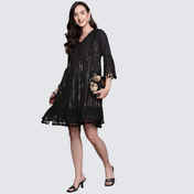 Buy Ishin Women Black Dress | Inwdr0411 - Bk - XS Online - Price @ ₹1001 | Instant Delivery | Zepto