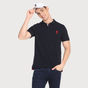 Buy U.S. Polo Assn. Men's Contrast Placket Solid Polo Shirt | Navy - L ...