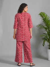 Buy Sanskrutihomes Women's Printed Round Neck Top & Flared Trouser Night suits | SE-NSP-820 ...