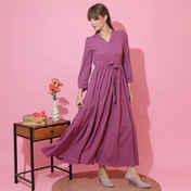 Buy Sheetal Associates Women's Fit and Flare Maxi | Full Length Dress ...