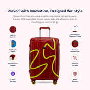 Provogue Loop Hard-Sided PC Large Size Check-in Luggage Trolley Bag ...