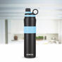 Buy Borosil Hydra Thirst Burst Arctic Water Bottle - 800 ml | Blue | Stainless Steel Vacuum ...