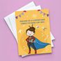 Buy Mad Over Print Superhero Teacher Card | Teachers Day Special Online ...