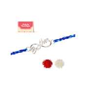 Buy Silver Infinity Brother Love Designer Sterling Silver Rakhi For ...