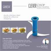 Buy Ganesh Clever Chop Push Chopper -3 Blades For Effortless Chopping ...