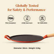 Cumin Co. Cast Iron Dosa Tawa - Buy at ₹3878 Online | Instant Delivery ...