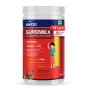 Buy Gritzo Supermilk Height+ (13+ Boys), 13G Protein (Double Chocolate ...