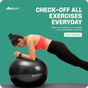 Buy Boldfit Gym Ball For Exercise 55 cm Exercise Ball With Foot Pump ...